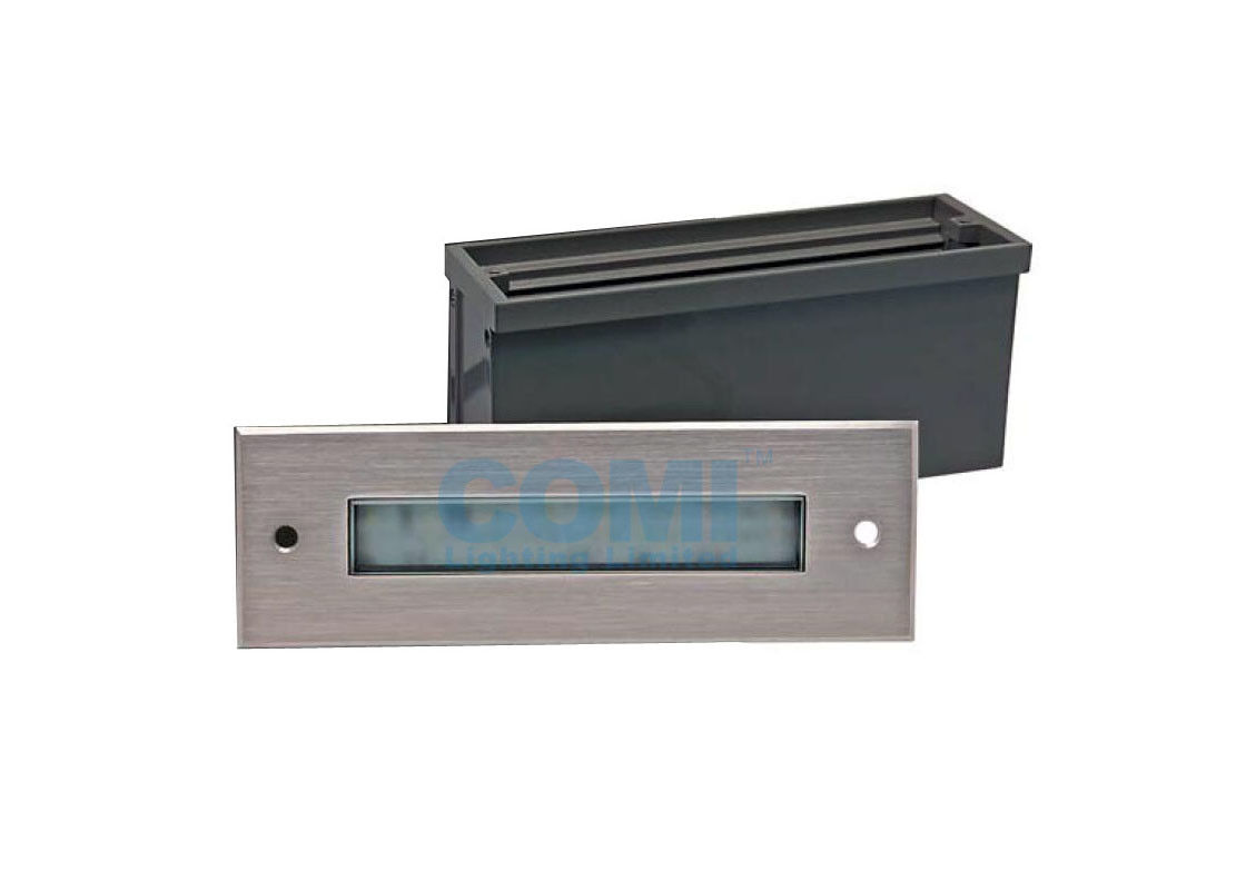 Soft Beam Recessed LED Outdoor Step Lights, Frosted Lens Linear ...