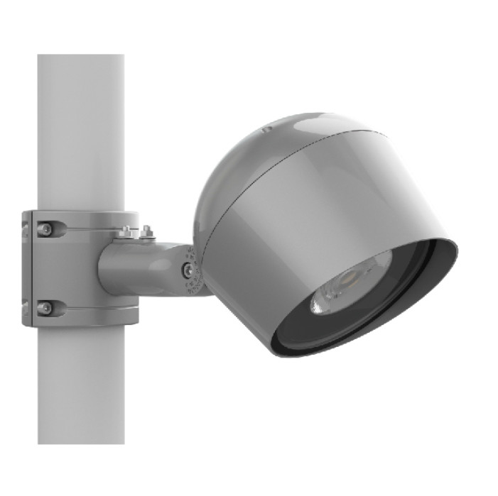 150W Pole Mounted LED Flood Light with Clamp Support DALI 0-10V DMX512 ...