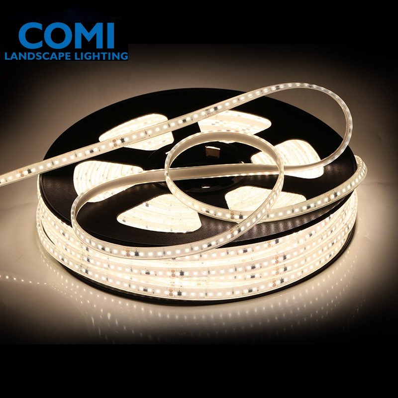 220-240VAC High Voltage LED Strip 1600LM 16.5W 120LEDs Per Meter IP67 EMC