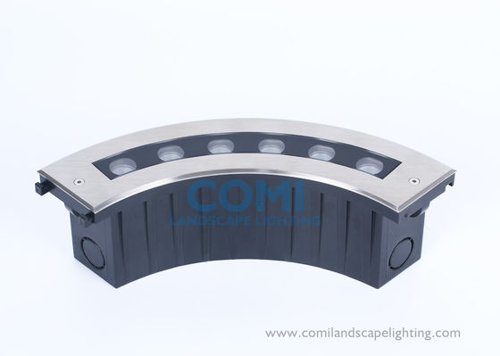 Recessed IP67 LED Inground Lights Curved Shaped 24VDC 220V 12W 18W For ...