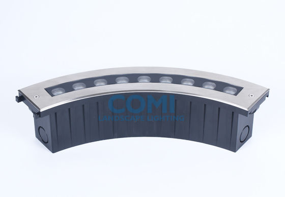 Recessed IP67 LED Inground Lights Curved Shaped 24VDC 220V 12W 18W For ...